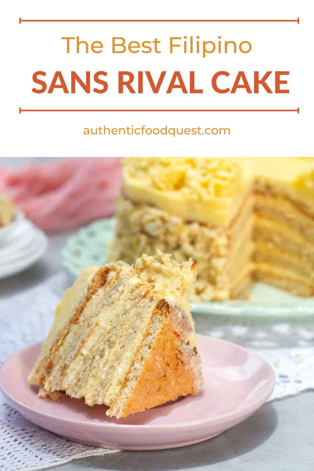 Recipe For Sans Rival Cake - The Best Filipino Cake