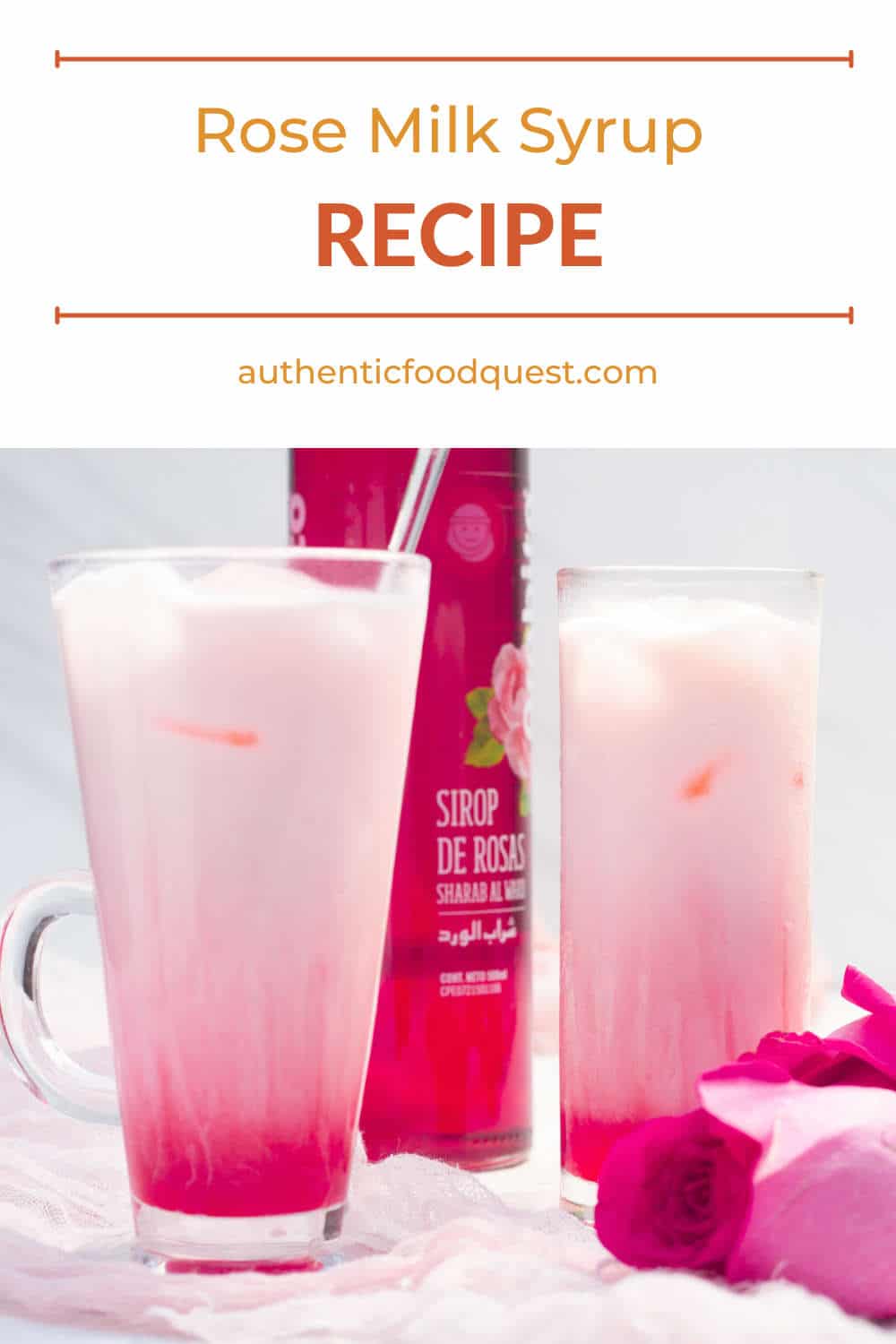 Iced Bandung Recipe: How To Make Singapore Rose Milk Syrup Drink