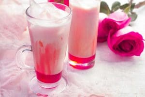 Iced Bandung Recipe: How To Make Singapore Rose Milk Syrup Drink