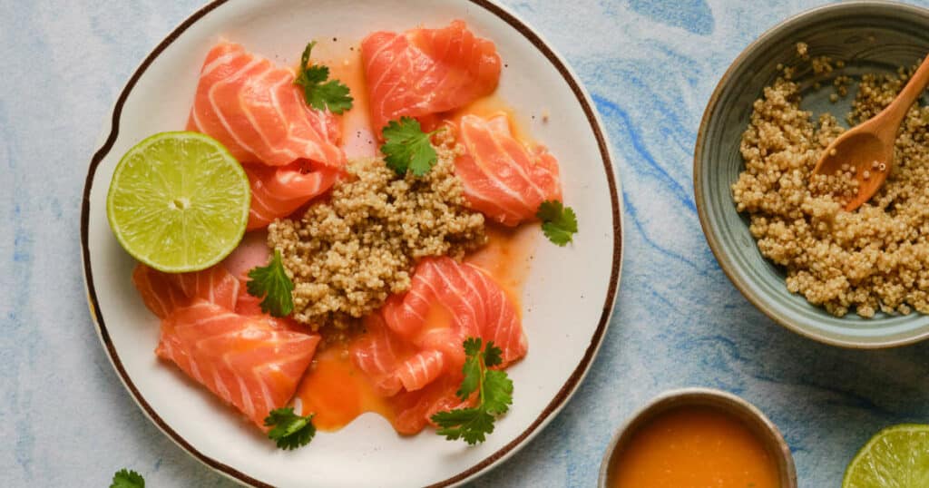 Simple Tiradito Recipe: Peruvian-Style Salmon Sashimi With Quinoa