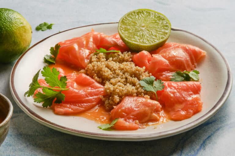 Simple Tiradito Recipe: Peruvian-Style Salmon Sashimi With Quinoa