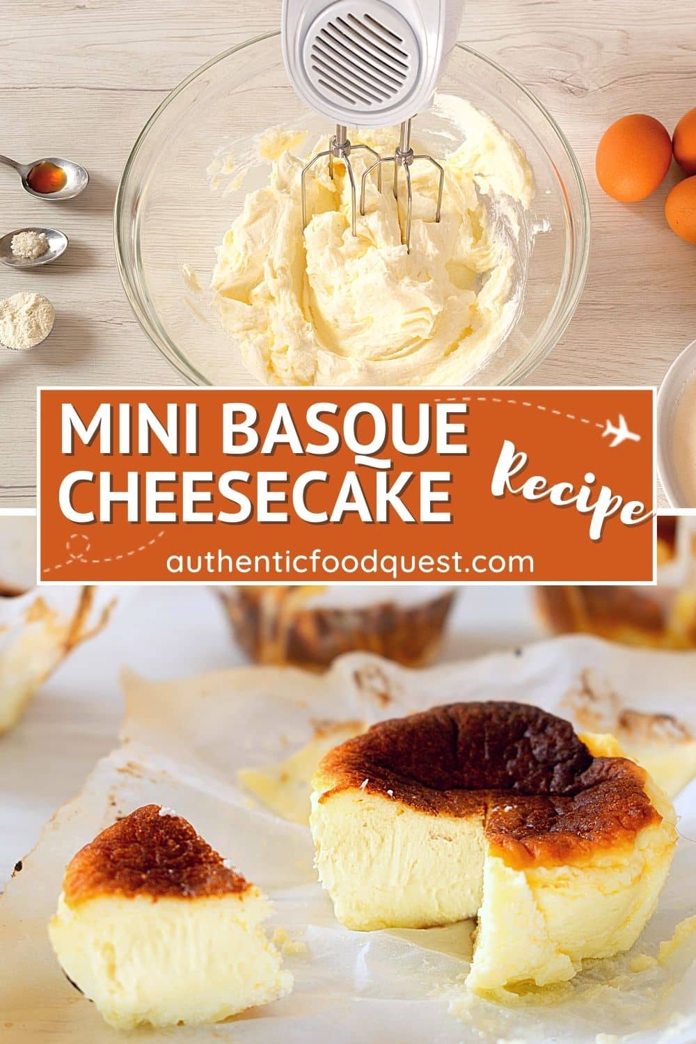 Effortless Mini Basque Cheesecake Recipe